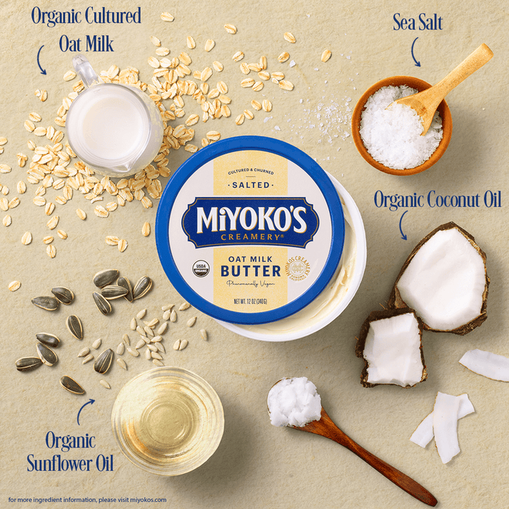 Salted, Oat Milk Butter – Miyoko's Creamery