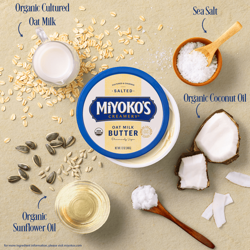 Salted, Oat Milk Butter – Miyoko's Creamery